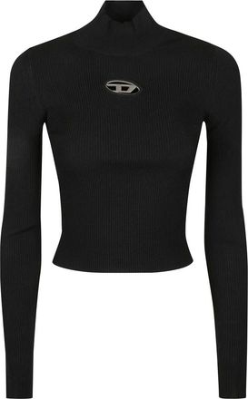 Diesel Femme, Pulls, Noir, Taille: 42 FR Pulls &agrave; col roul&eacute;