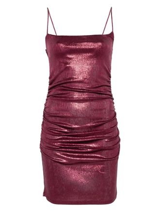 Patrizia Pepe robe courte à design drapé - Rouge