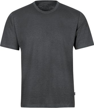 Trigema Herren T-Shirt aus Baumwolle 637202, Grau-melange, 5XL