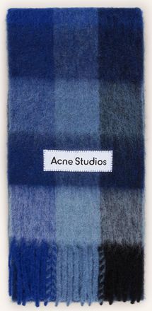 Acne Studios Schal Mit Alpaka blau