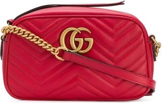 Gucci Hobo Bags - Camera Bag Gg Marmont Small - Gr. unisize - in Rot - f&uuml;r Damen