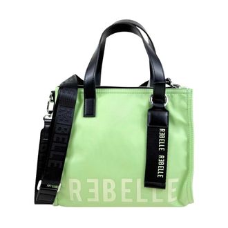 Rebelle Femme, Sacs, Vert, Taille: ONE Size Poppy Nylon Tote avec bandouli&egrave;re
