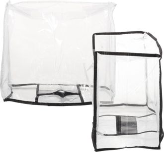 IFUNDOM 2 Stück Teiliges Transparent PVC Wasserabweisend Staubdicht Kratzschützende Gepäckabdeckung für Rollkoffer Wiederverwendbar Faltbar Leicht Einfache Mo