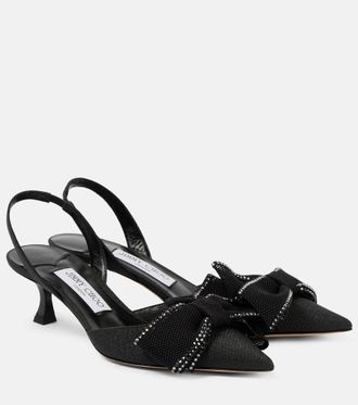 Jimmy Choo London Verzierte Slingback-Pumps Brook 50