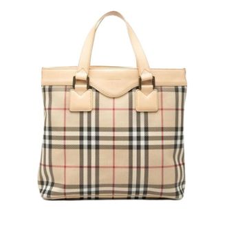 Burberry Pre-owned Sac cabas House Check en toile - Femme - Pre-owned - Beige - Taille: ONE Size