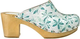 Estro & Luminara Sabots Femme en Cuir Chaussures H&ocirc;pital Mules Femmes Sabots Orthop&eacute;diques CDL03 (Fleur, Numeric_39)