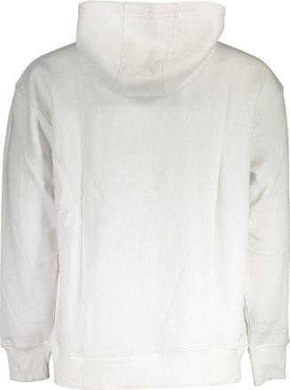Tommy Hilfiger Logo-Embroidered Cotton-Blend Hoodie - White