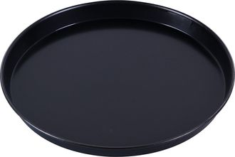 Paderno 11740-28 Pizza Pfanne, Gusseisen, 28 cm, Schwarz