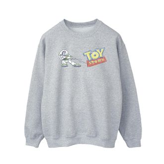 Disney Toy Story Buzz Pulling Logo Sweatshirt f&uuml;r Herren (Grau)