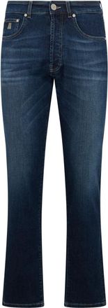 Moorer Homme, Jeans, Bleu, Taille: W31 Silone Five-Pocket Jeans
