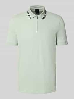 A|X Armani Exchange Poloshirt mit kurzem Rei&szlig;verschluss