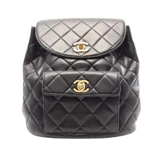 Chanel Pre-owned Matelasse Lambskin Backpack - - Pre-owned - Damen - Schwarzk - ONE SIZE