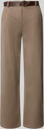 Zabaione Hose mit G&uuml;rtel und Eingrifftaschen Modell Ca44rlotta