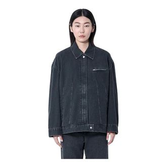 Our Legacy Japanische Denim Jacke mit klassischem Kragen - - Jackets - Damen - Schwarzk - S