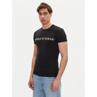 Emporio Armani T-Shirt EM000375 AF10772 UC001 Schwarz Slim Fit