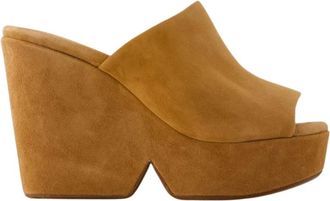 Robert Clergerie Keilabsatz-Mules - - Shoes - Damen - Braun - 35 EU