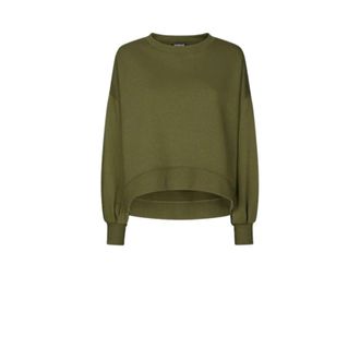 Dondup Stilvolles Crewneck-Sweatshirt - - Sweatshirts & Hoodies - Damen - Gr&uuml;n - M