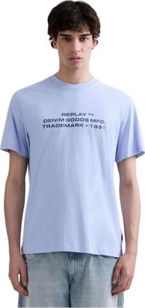 Replay Homme, Tops, Bleu, Taille: XL T-Chemises