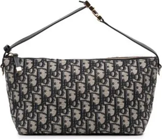 Dior Pre-owned Sac bandouli&egrave;re en toile - Femme - Pre-owned - Bleu - Taille: ONE Size
