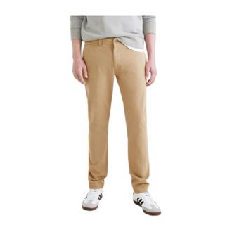 Dockers Khaki Skinny Fit Hose mit Smart 360 Flex - - Trousers - Herren - Beige - W31 L32