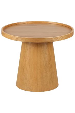 Xora Beistelltisch, Eiche, Holz, Holzwerkstoff, Eiche, furniert, rund, konisch, 50x41x50 cm, Wohnzimmer, Wohnzimmertische, Beistelltische