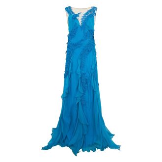 Alberta Ferretti Damen, Kleider, Blau, XLGr&ouml;&szlig;e