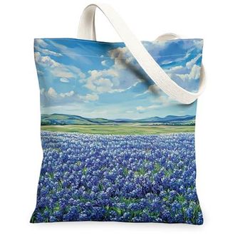 Generic Sac fourre-tout en toile r&eacute;utilisable pour le shopping 33 x 38,1 cm, sac d&eacute;picerie r&eacute;utilisable pour femme, paysage naturel, plage, esth&eacute;tique, d&eacute;cora