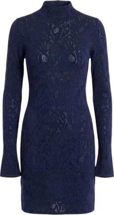 Dondup Da620 Robe en maille - Femme - Robes - Bleu - Taille: 40 FR