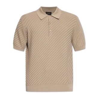 Brioni Homme, Tops, Beige, Taille: XL Polo avec logo