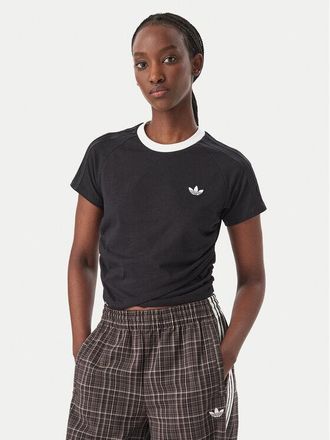adidas T-Shirt Adiluna Season 2 X Jennie Layered T-Shirt LD8928 Schwarz Regular Fit