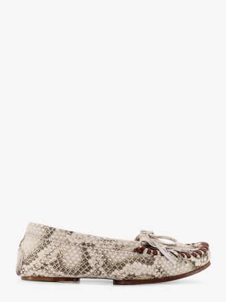 PARIS TEXAS Indiana leather loafers with croco print - PARIS TEXAS - gender_Woman