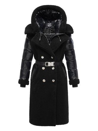 Navahoo Damen Teddymantel Kuscheltraum mit 2-in-1 Stepp-Innenteil