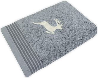 Framsohn Frottier Duschtuch Hirsch 67 x 140 cm Graphit