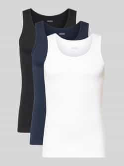 HUGO BOSS Regular Fit Unterhemd aus reiner Baumwolle im 3er-Pack