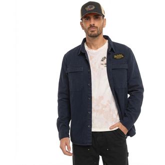 Von Dutch Sur-chemise homme en twill avec broderie Wall
