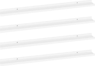 Generic vidaXL 4X Wandregal B&uuml;cherregal Wandboard Schweberegal H&auml;ngeregal Dekoregal Freischwebend Regal B&uuml;roregal Wandablage Wei&szlig; 100x9x3cm