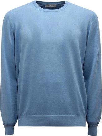Gran Sasso Homme, Pulls, Bleu, Taille: L Maglione Cotton Sweater