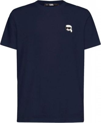 Karl Lagerfeld Homme, Tops, Bleu, Taille: L T-shirt ras du cou