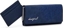 Desigual Sierra Mone Mariona Long Wallet Azul Noche