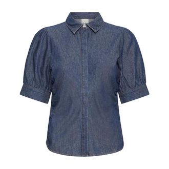 Ichi Ichi, Femme, Blouses et Chemises, Bleu, Taille: 40 FR Chemise en jean