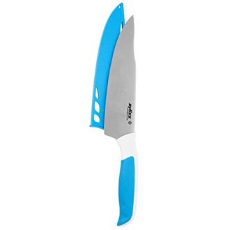 Zyliss E920257 Comfort Kochmesser, Japanischer Edelstahl, Blau, K&uuml;chenmesser, Sp&uuml;lmaschinenfest, 5 Jahre Garantie