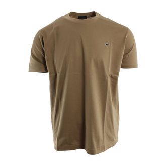 Paul & Shark Homme, Tops, Beige, Taille: XL T-shirt &agrave; col rond avec logo