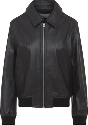 Yves Salomon Femme, Vestes, Brun, Taille: 40 FR Cocoa Brown Lamb Leather Jacket