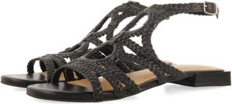 Gioseppo Femme Birch Sandale Plate, Noir, 40 EU