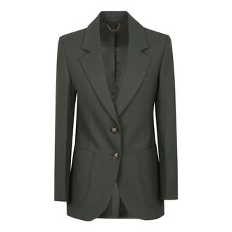 Victoria Beckham Gr&uuml;ner Blazer f&uuml;r Frauen Aw25 - - Jackets - Damen - Gr&uuml;n - S