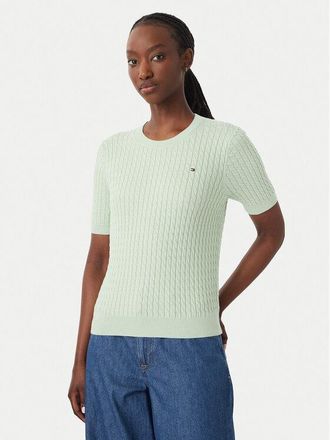 Tommy Hilfiger Pullover WW0WW41787 Hellgr&uuml;n Regular Fit