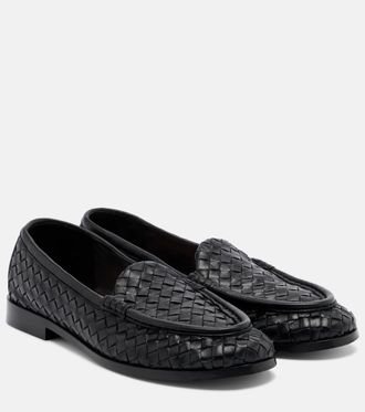 Bottega Veneta Mocassins Silenzio Intrecciato en cuir