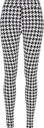 Urban Classics Ladies Soft Blackhoundstooth Legging Femme Legging Noir/Blanc S