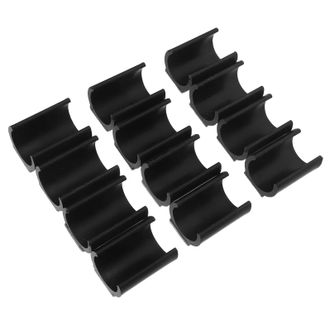 SOLUSTRE 12 St&uuml;ck 12 St&uuml;ck U-f&ouml;rmige Kunststoff Stuhlbeinkappen mit Filzgleitern rutschfeste Bodenschoner f&uuml;r Rechteckige und Runde Stuhlbeine Ger&auml;uschlose M&ouml;b