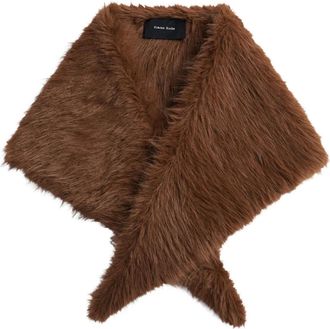 Simone Rocha Tour de cou en fausse fourrure - Femme - Accessoires - Brun - Taille: ONE Size